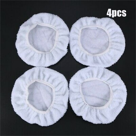 10 Inch Polishing Bonnet Pads for Car Buffer, 4 Pack Soft Wool Buffing ...