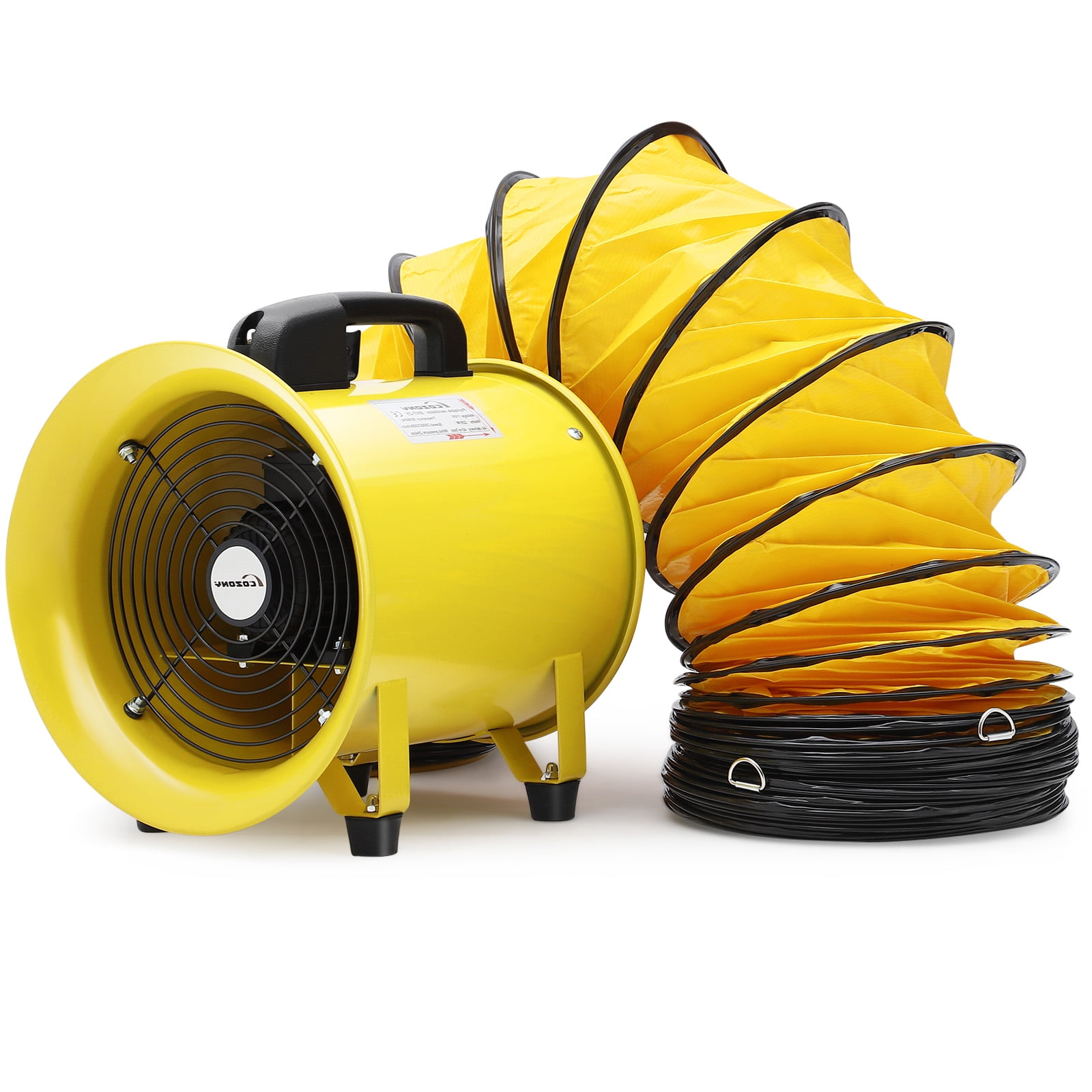 10-Inch Portable Utility Blower Fan - 380W, 1893 CFM, Heavy Duty ...