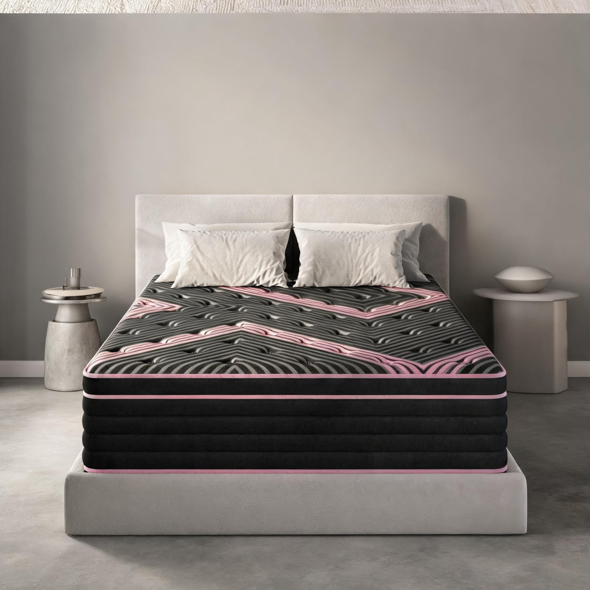 10 Inch Queen Hybrid Mattress, Memory Foam Pocket Springs, Motion ...