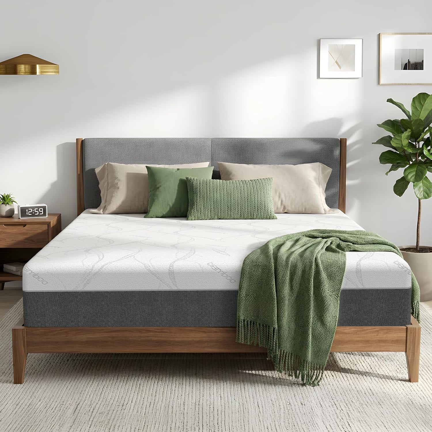 10 Inch Queen Mattress, Gel Memory Foam Mattress for Pressure Relief ...