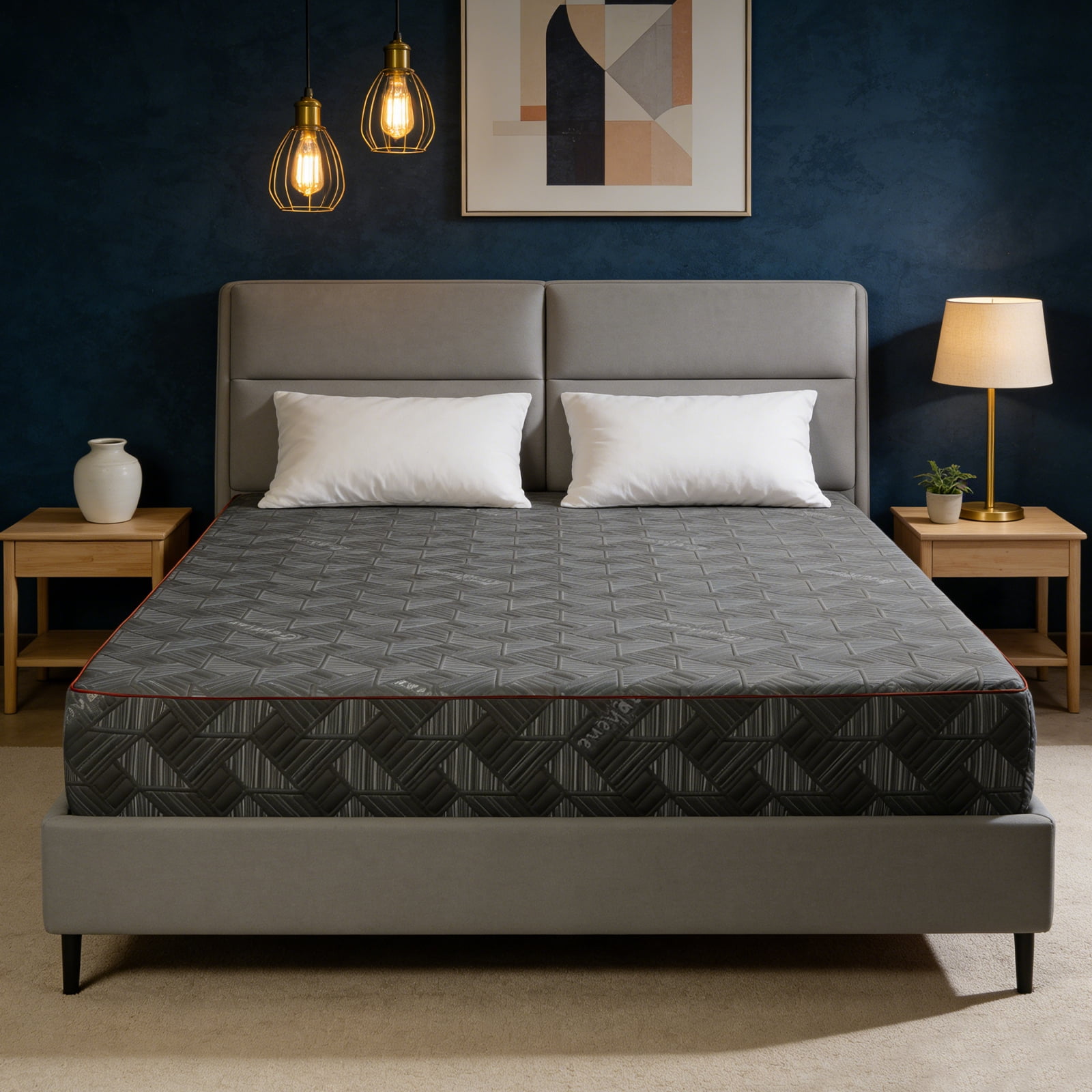 10 Inch Queen Size Mattress - Breathable & Sterilizing, High Rebound ...