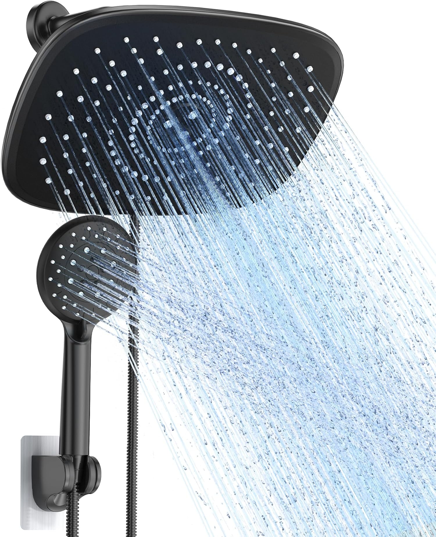 10 Inch Rain Shower with Handheld, High Rainfall Showerhead Combo with ...