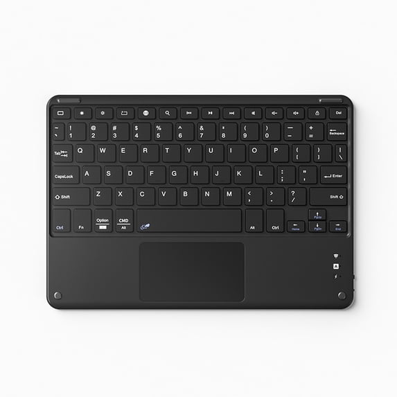 10 Inch Rechargeable Wireless Bluetooth Touchpad Keyboard - Thin ...