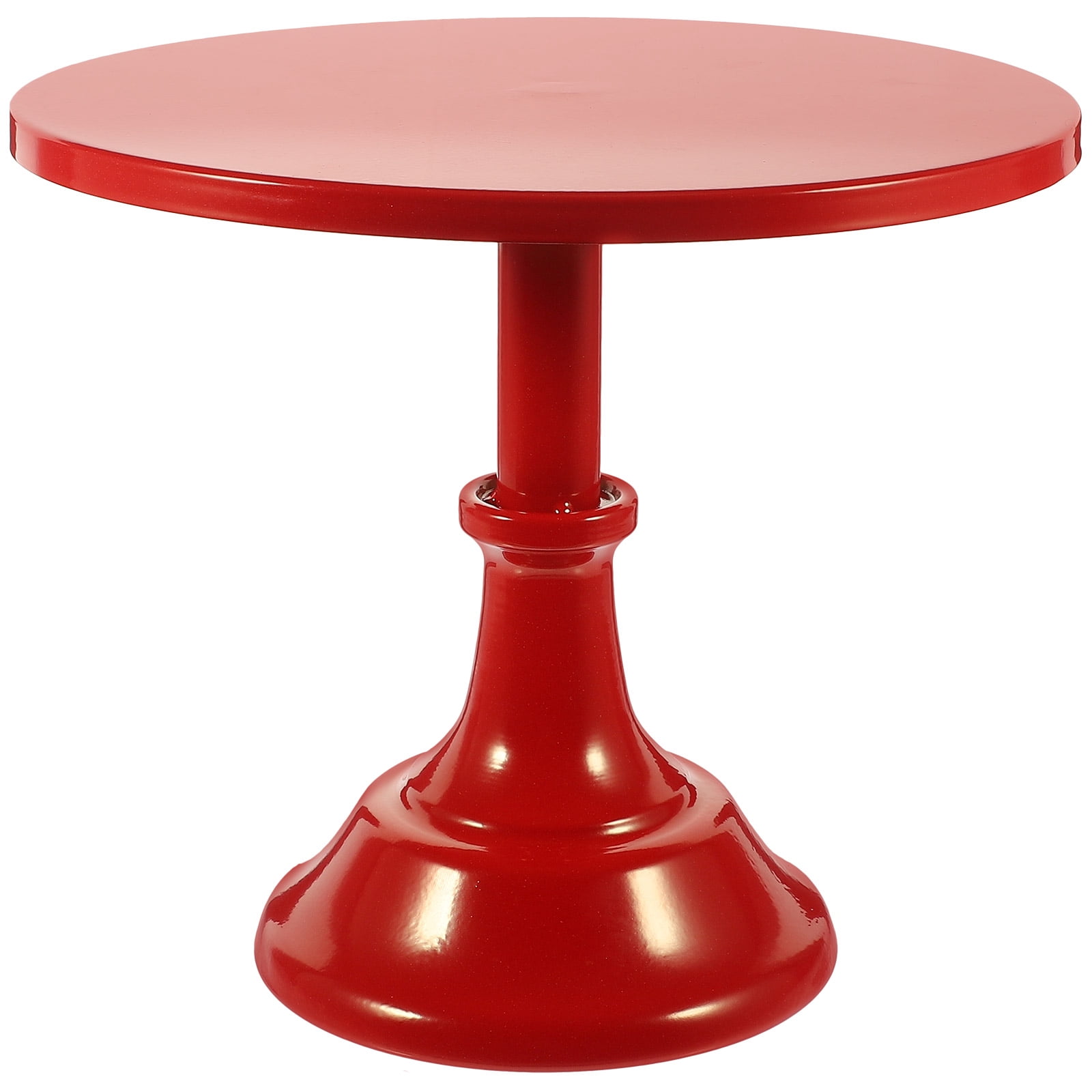 10 Inch Red Round Cake Stand Wedding Props Tray Display Shelves Storage ...