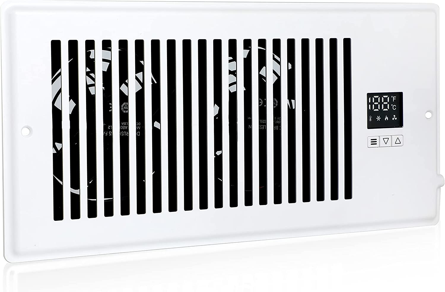 10 Inch Register Booster Fan with Thermostat, High Velocity Ventilation ...