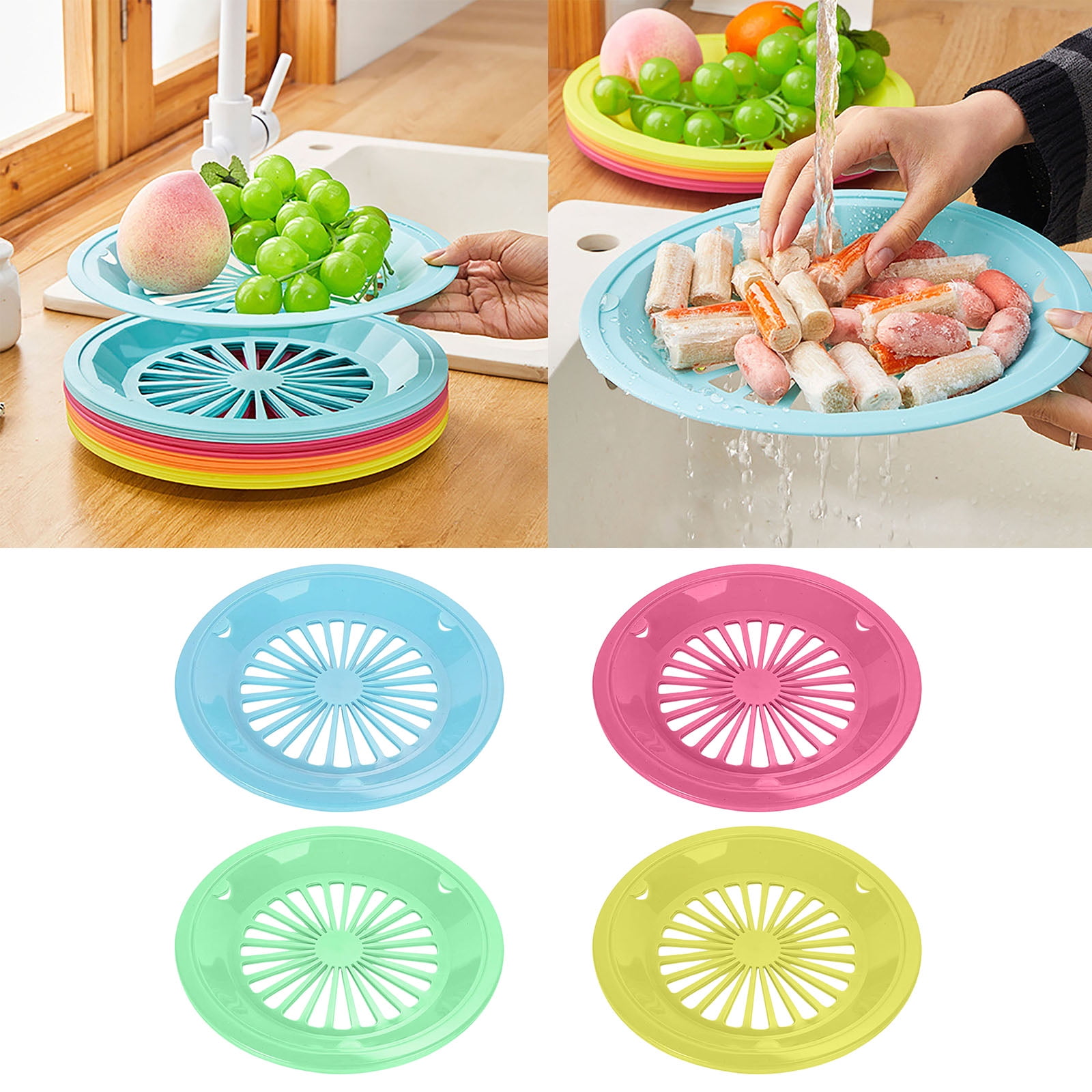 10-Inch Reusable Plastic Paper Plate Holders, Picnic Supplies, Home ...