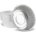 10'' Inch Round Tin Foil Pans Disposable Aluminum, Extra Deep Freezer ...