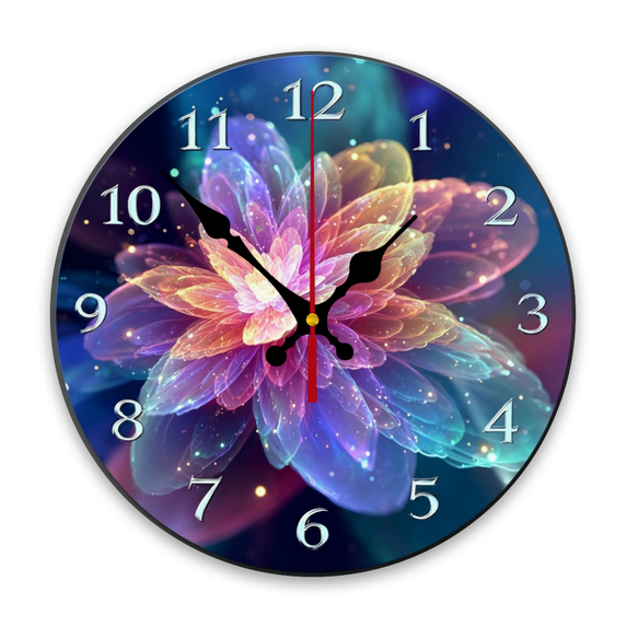 10-Inch Round Wooden Wall Clock, Perfect As a Gift. It Features a ...