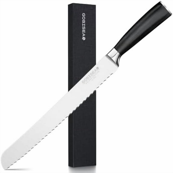 10-Inch Serrated Bread Knife for Homemade Bread, Sourdough Bread Knife ...
