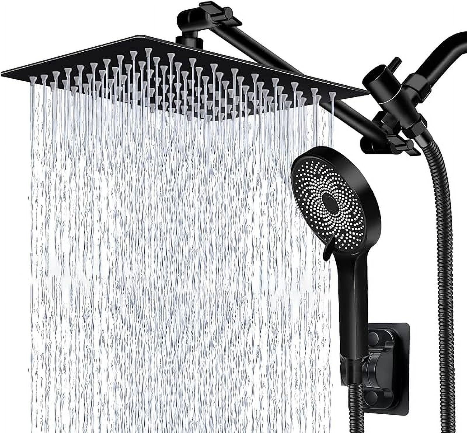 10 Inch Shower Head Combo, High Pressure Rain Shower Head with Handheld ...