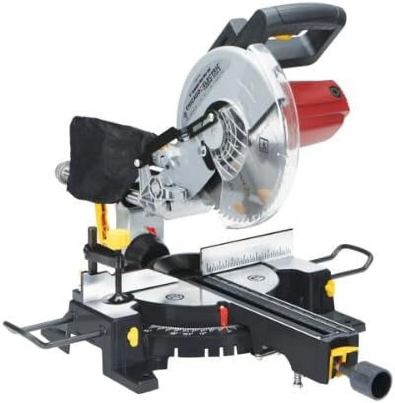 10 Inch Sliding Compound Miter Saw with 45 Degree Bevel and Dust Bag ...