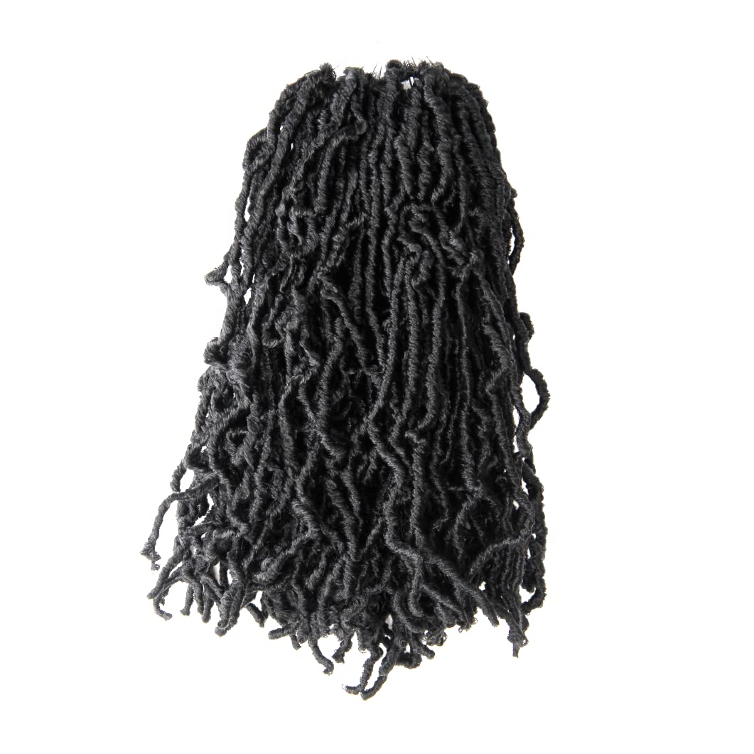10 Inch Soft Locs Crochet Hair 6 Packs Short Straight Pre-looped New ...