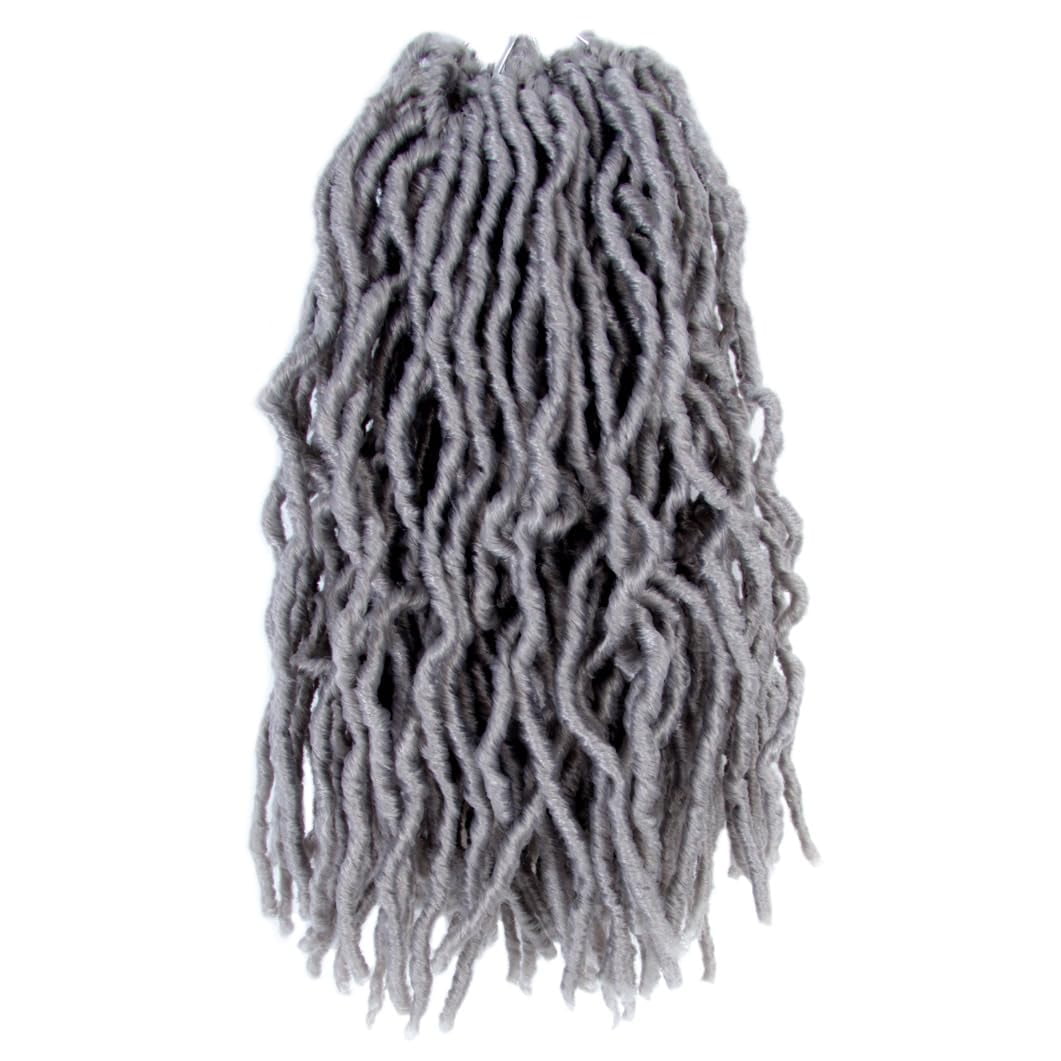 10 Inch Soft Locs Crochet Hair 6 Packs Short Straight Pre-looped New ...
