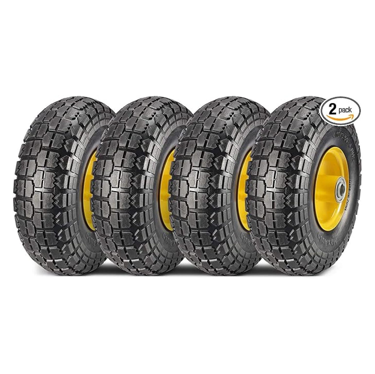 10 Inch Solid Rubber Tires 4.10 3.50-4 Flat Free Tire 4.10/3.50-4 Tire ...