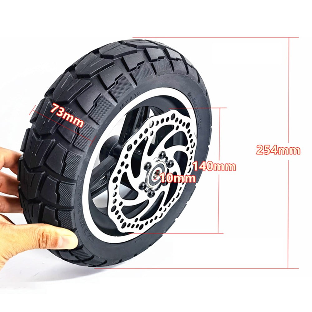 10 Inch Solid Tire 10x2.70-6.5 Wheel with Disc for Electric Scooter ...
