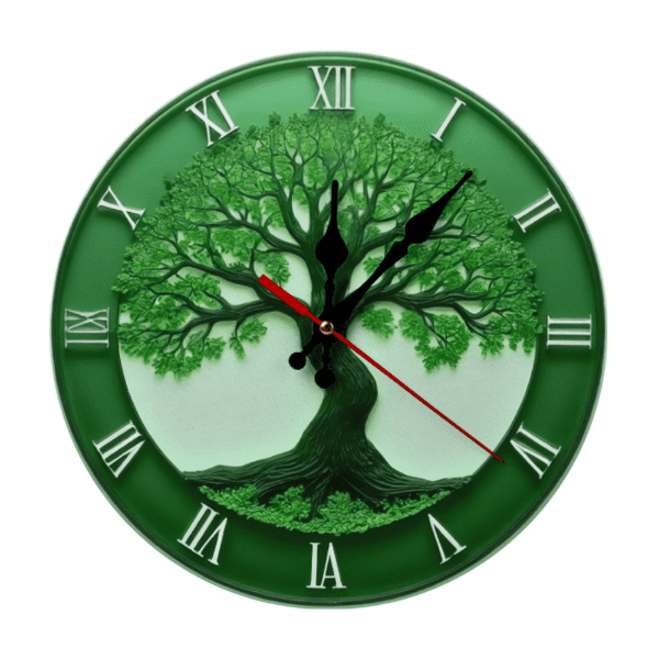 10 Inch Spiritual Wall Clock-Symbol of Faith with Cross&Tree of Life ...