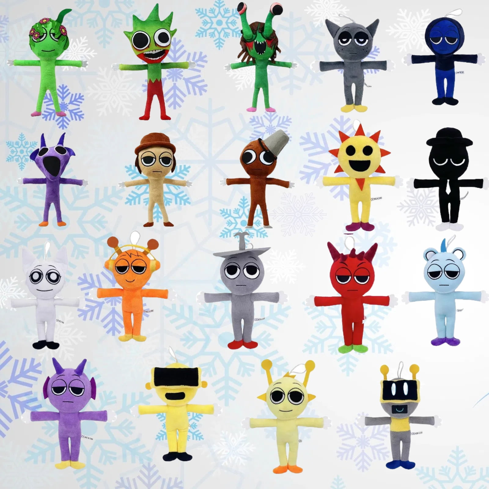 10 Inch Sprunki Game Plushies: Huggable Game Stuffed Animals for Hours ...