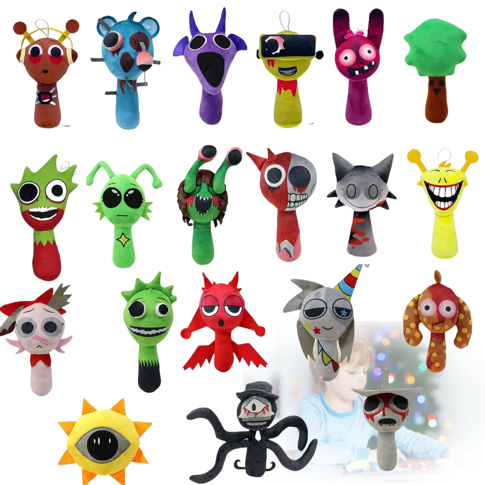 10 Inch Sprunki Plush - Plushies Toy, Sprunki Plush, Fun Bot plush for ...