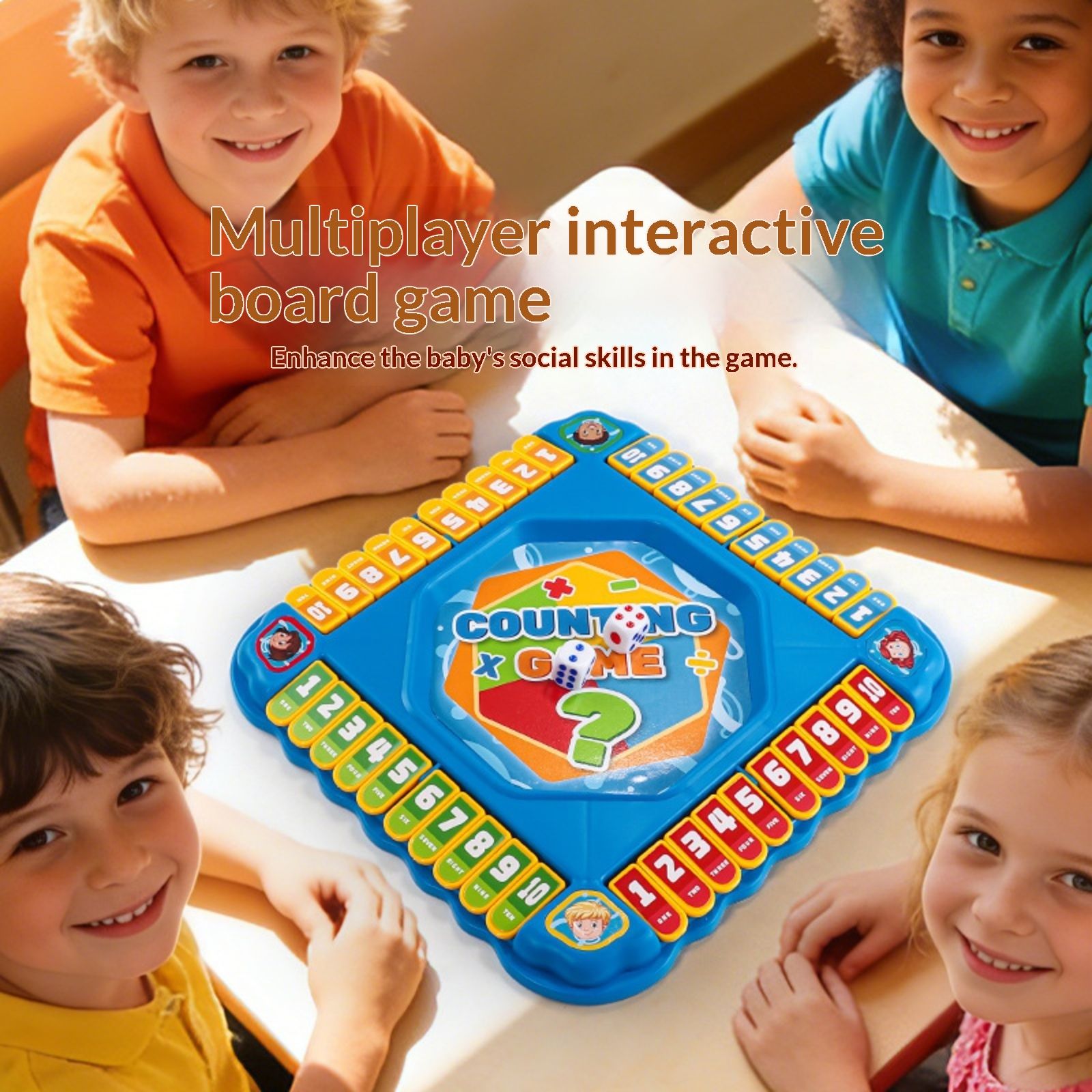 10 Inch Square Digital Flip Board Game, Multiplayer Interactive ...