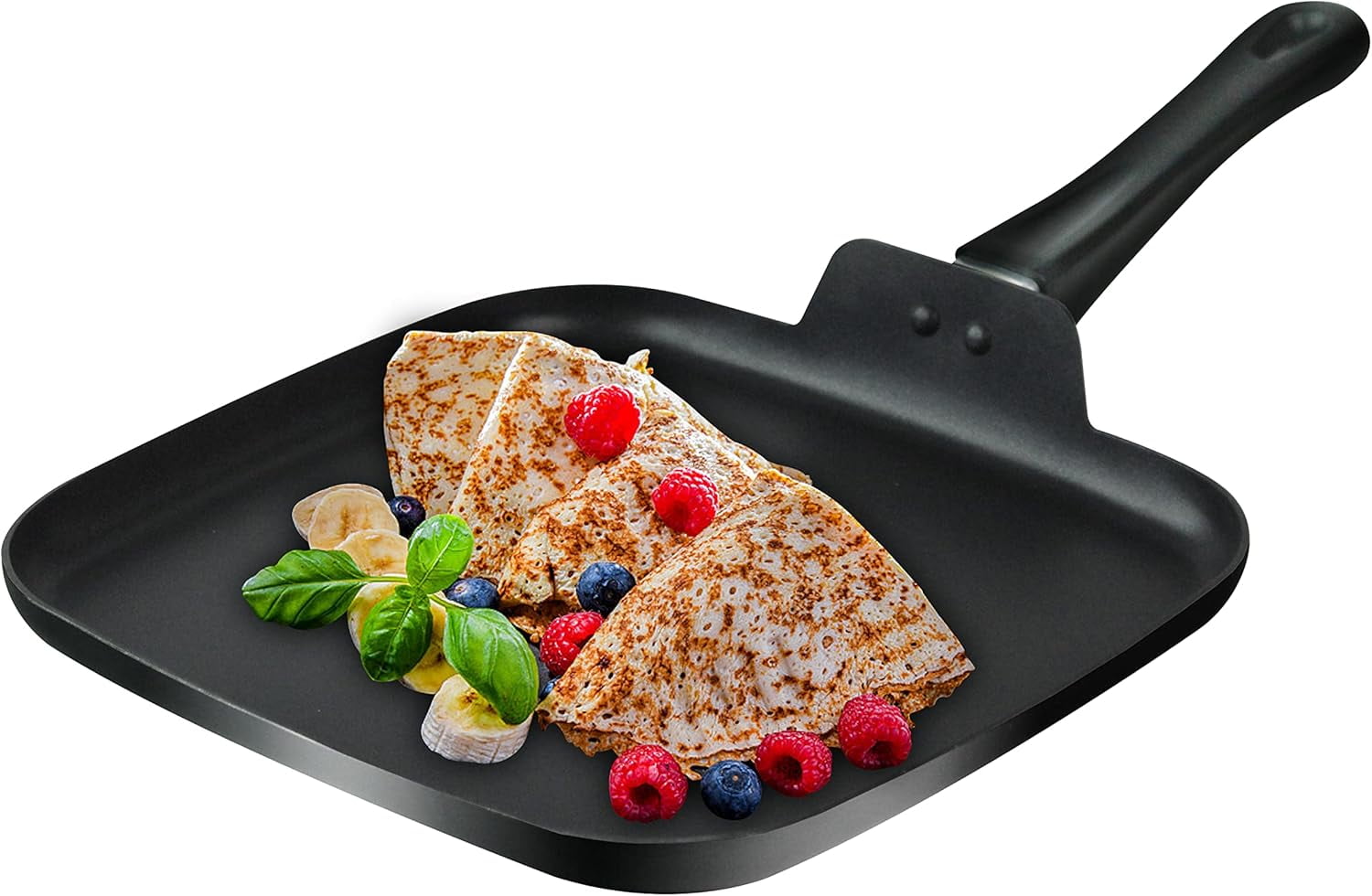 10 Inch Square Griddle Pan, Nonstick Grill Pan for Cooking Eggs ...