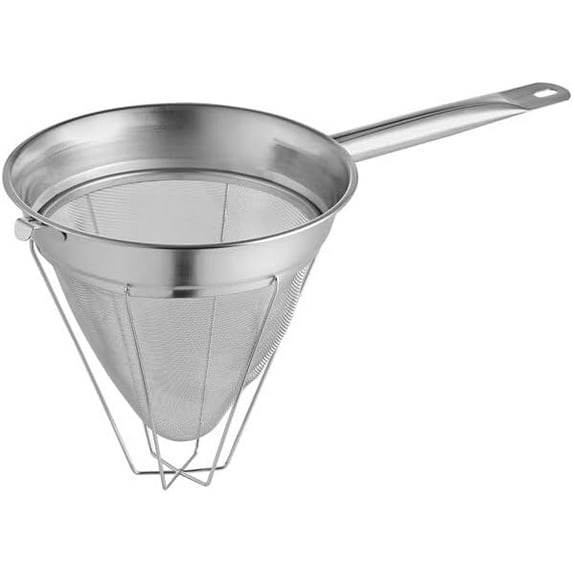 10 Inch Stainless Steel Bouillon Chinois Strainer, Extra Fine Mesh ...