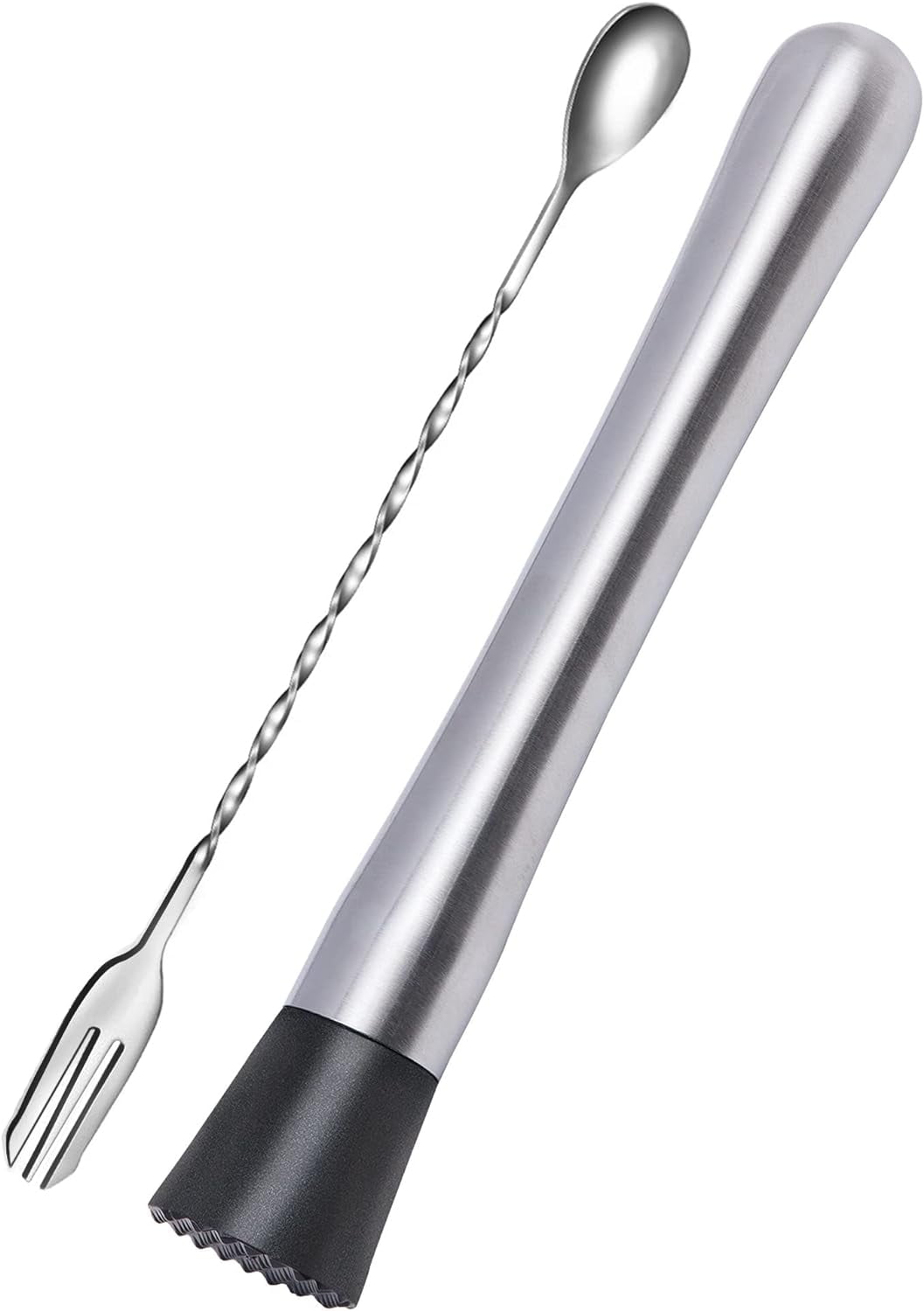 10 Inch Stainless Steel Muddler for Cocktail and 10 Inch Mixing Bar ...