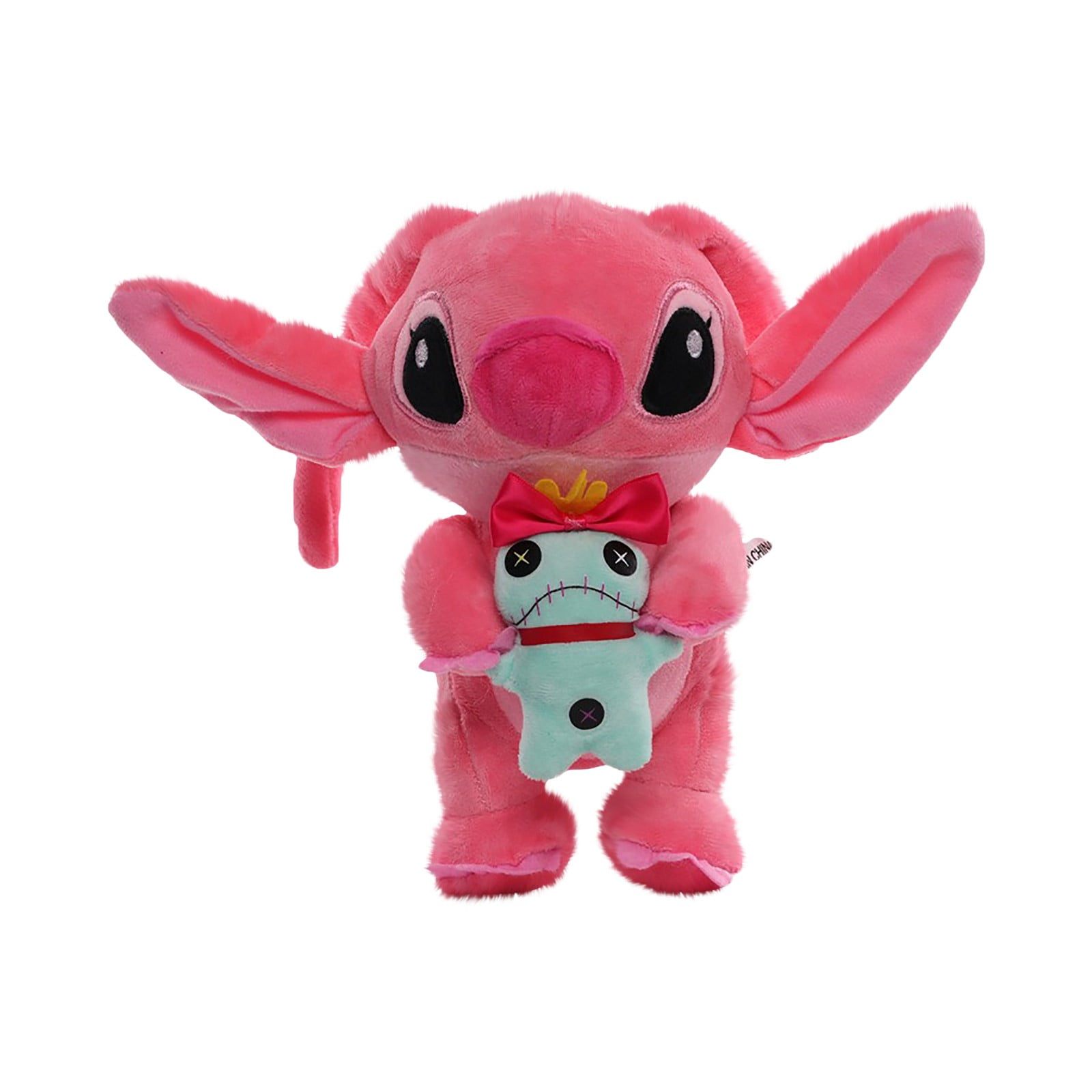 10 Inch Stitch Plush Stuffed Animal, Stitch Angel Plush Holding Small ...