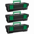 10 Inch Tool Box Plastic Tool Storage Box with Handle for Carpentry and ...
