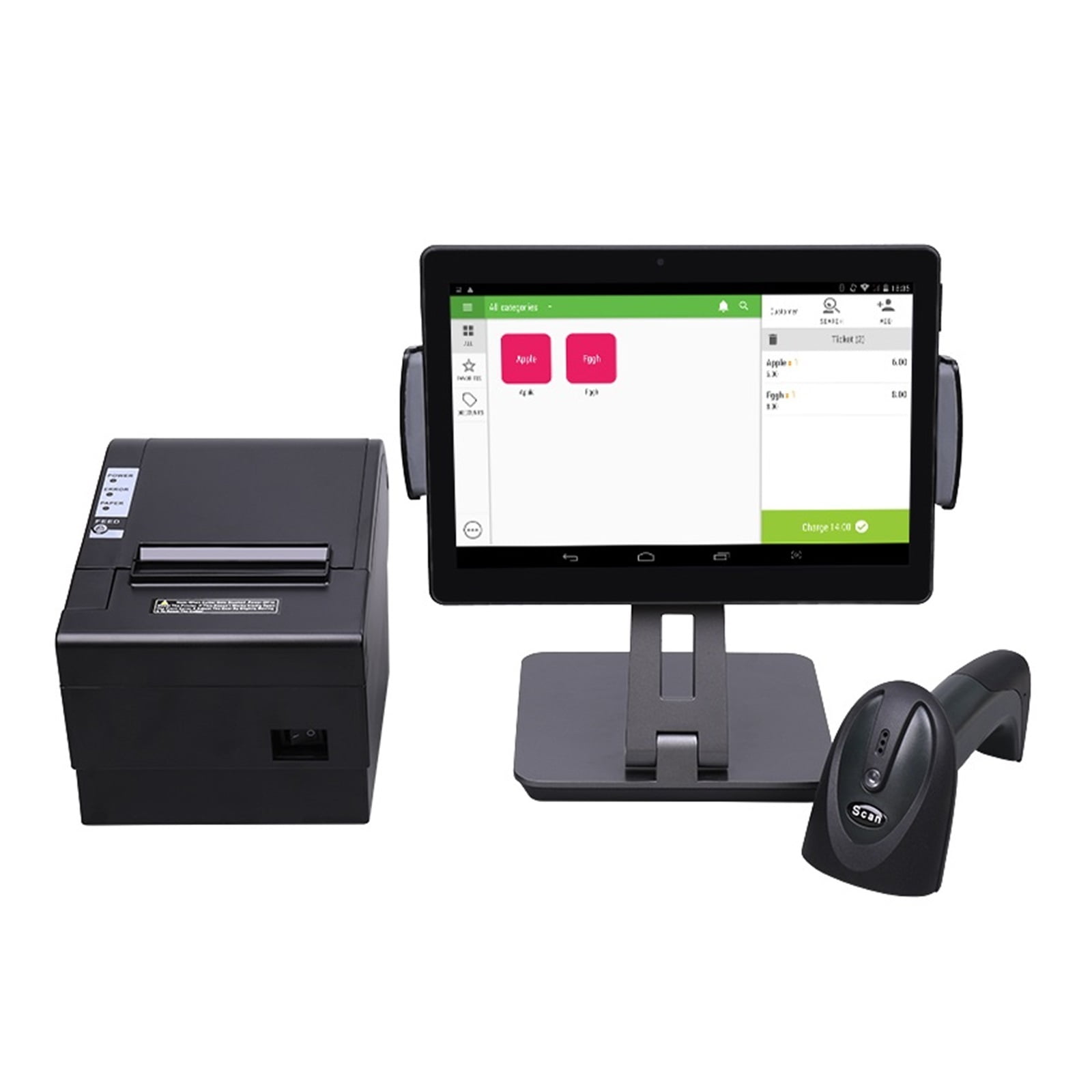 10 Inch Touch Screen Cash Register, Restaurant POS System Cashier ...