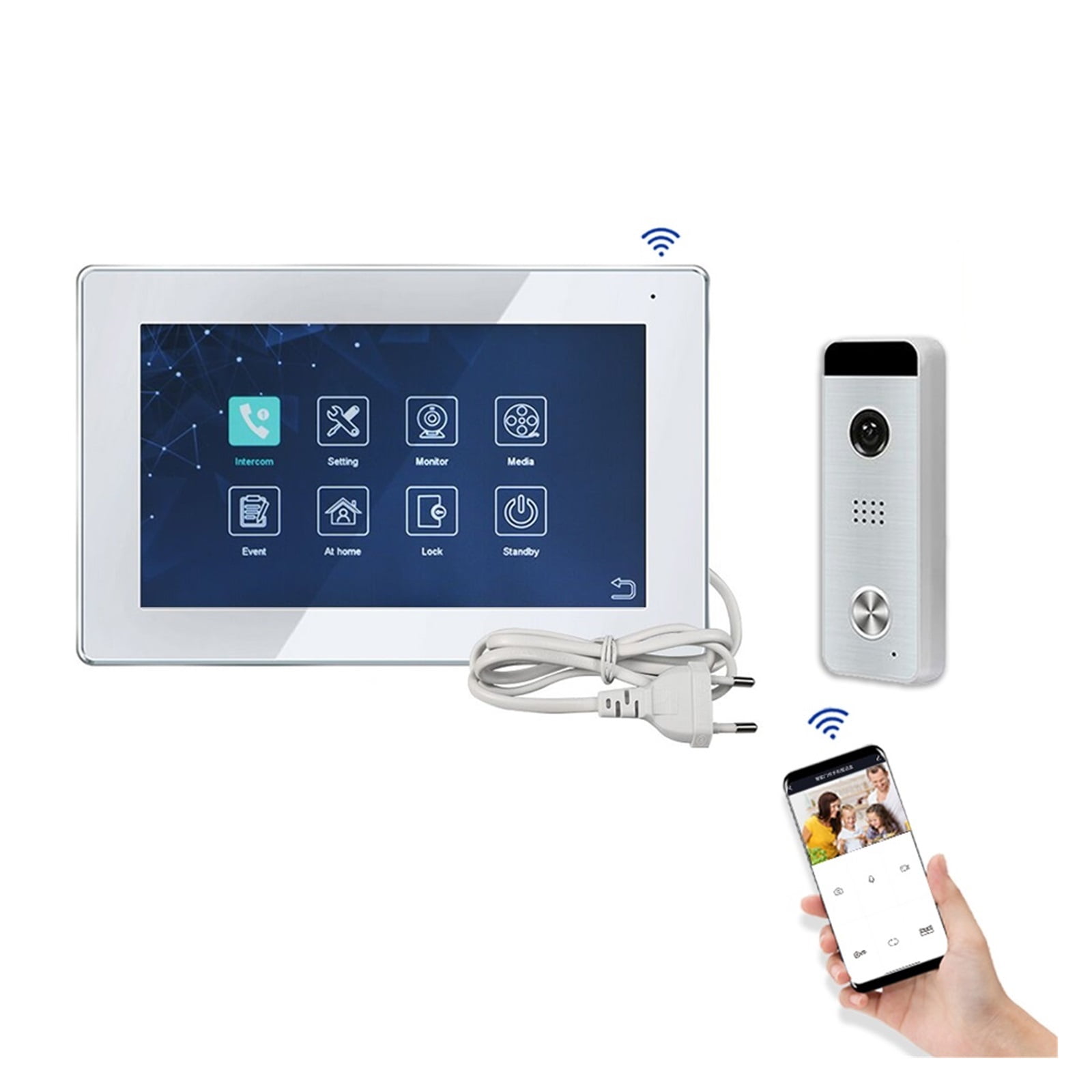 10 Inch Tuya Video Intercom For Home Touch Screen Door Phone Multi ...