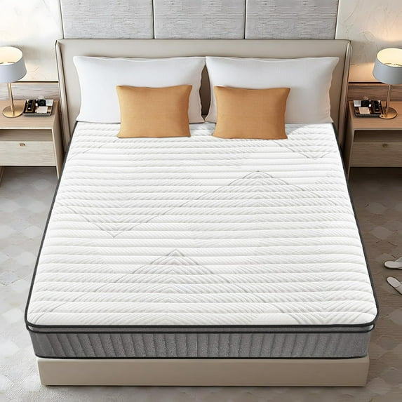 10 Inch Twin Memory Foam Mattress with Pocket Spring for Pressure ...