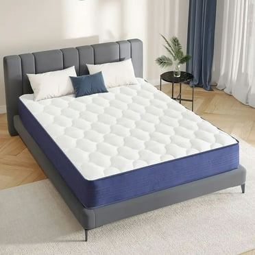 QUEEN ROSE 12'' Full Size Hybrid Firm Mattress, Gel Memory Foam ...