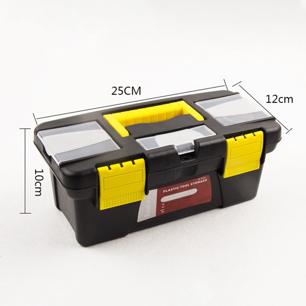 10-Inch Two-Layer Plastic Toolbox Mini Multi-Functional Accessories Box ...