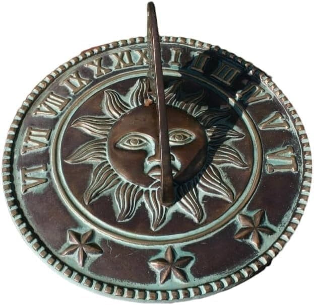 10" Inch Vintage Solid Brass Sundial - Elegant Decorative Accessory for ...
