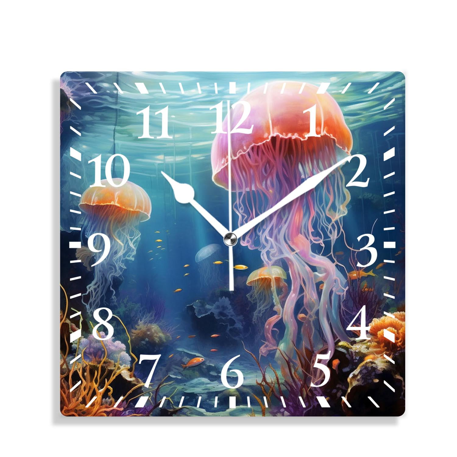 10 Inch Wall Clock Battery Operated Silent Clock Decorative for Office ...