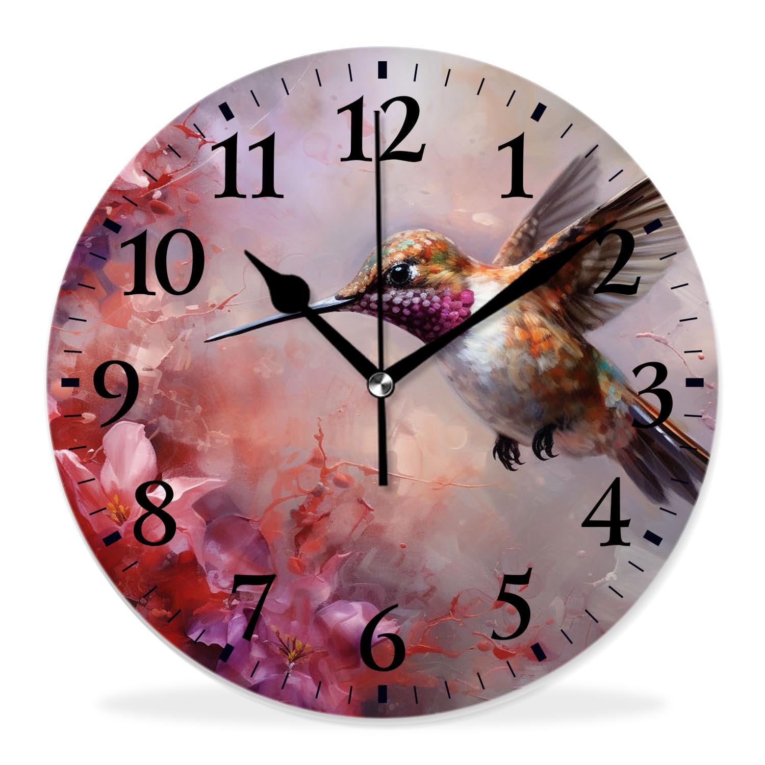 10 Inch Wall Clock Battery Operated Silent Clock Decorative for Office ...