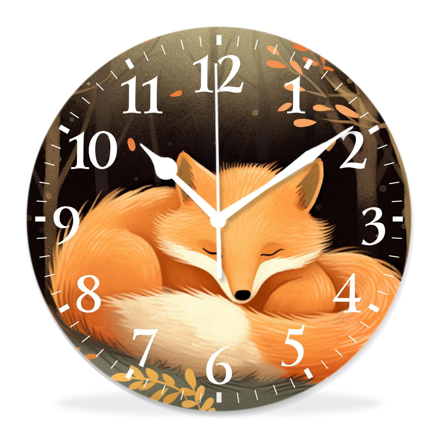 10 Inch Wall Clock Battery Operated Silent Clock Decorative for Office ...