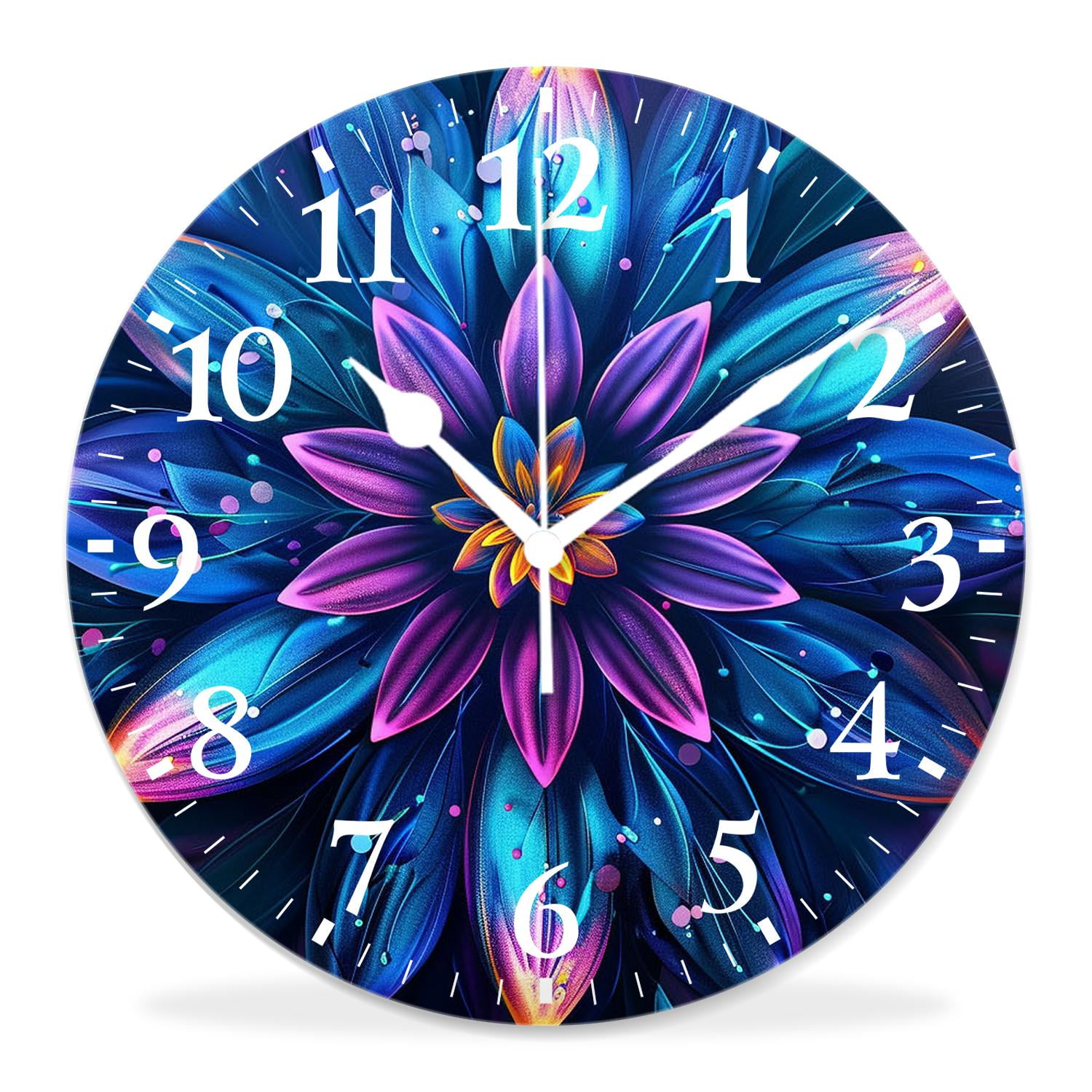 10 Inch Wall Clock Battery Operated Silent Clock Decorative for Office ...