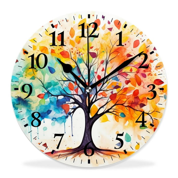 10 Inch Wall Clock Battery Operated Silent Clock Decorative for Office ...