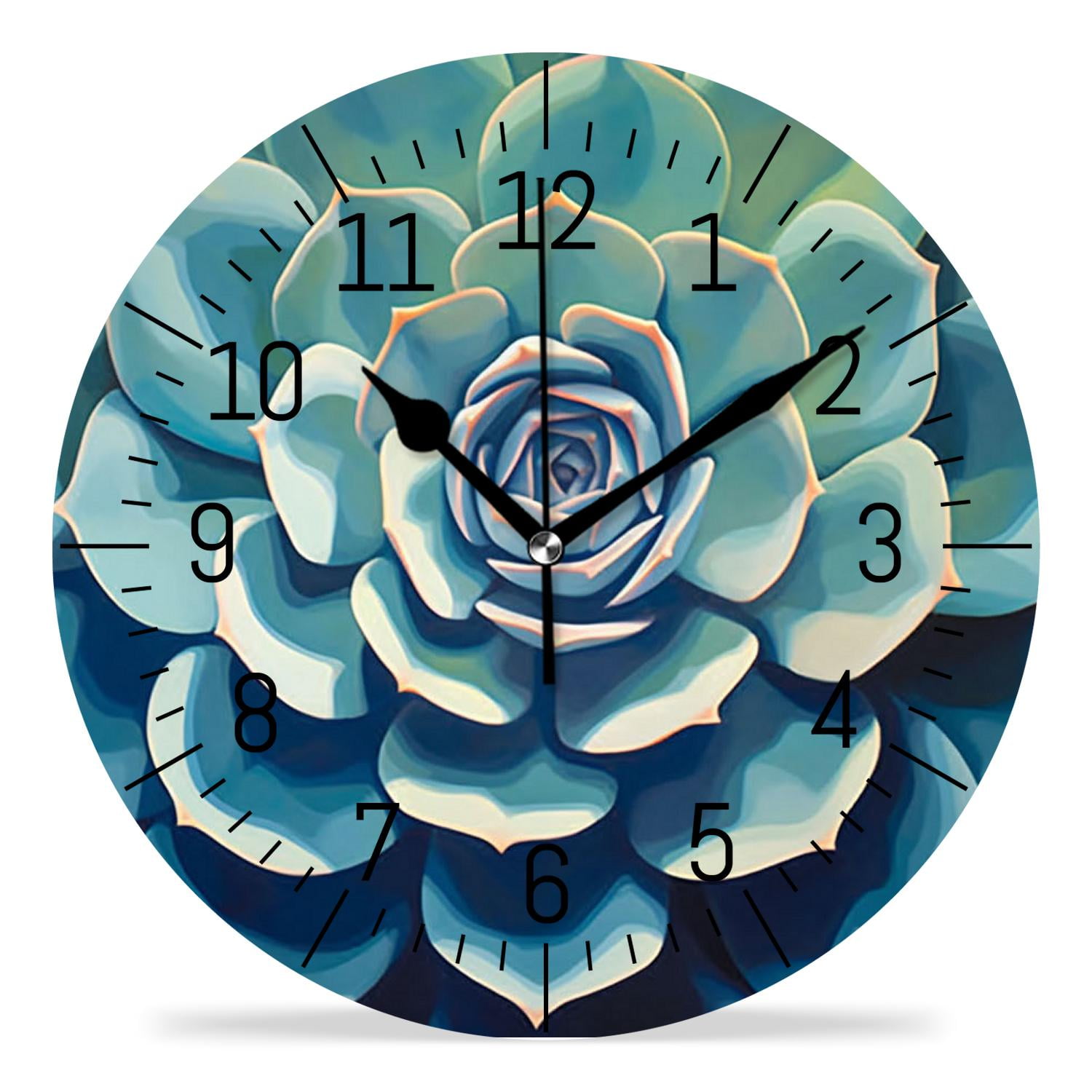 10 Inch Wall Clock Battery Operated Silent Clock Decorative for Office ...