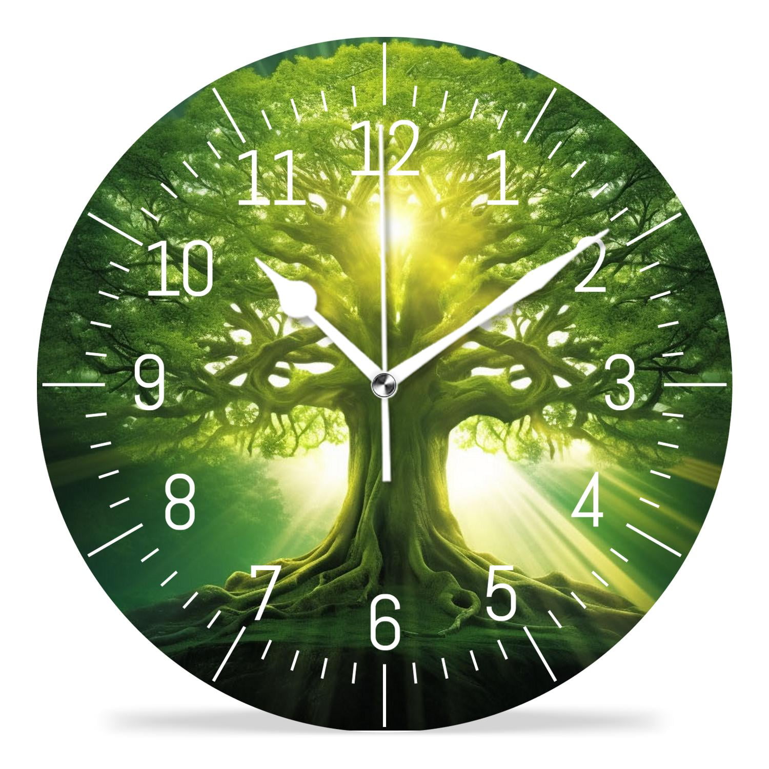 10 Inch Wall Clock Battery Operated Silent Clock Decorative for Office ...