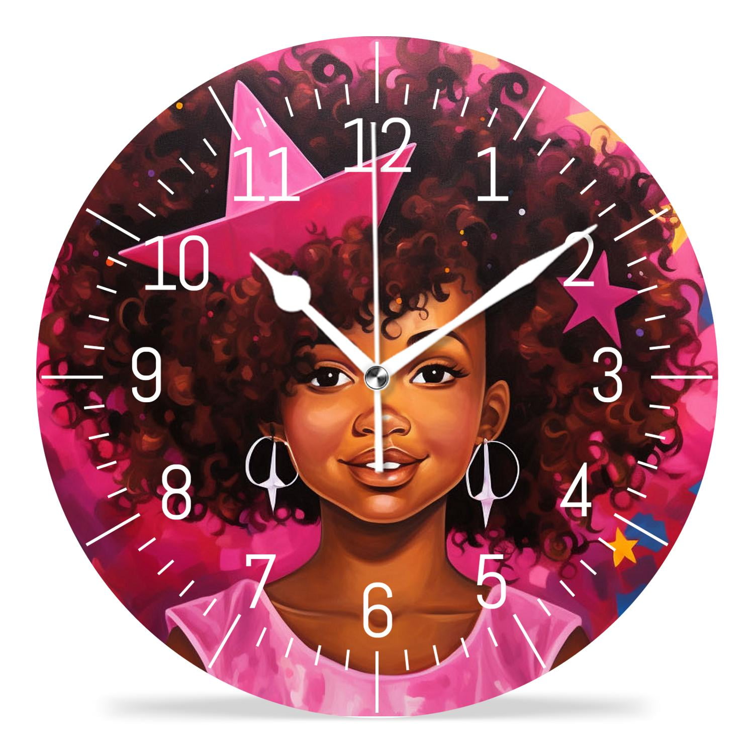 10 Inch Wall Clock Battery Operated Silent Clock Decorative for Office ...