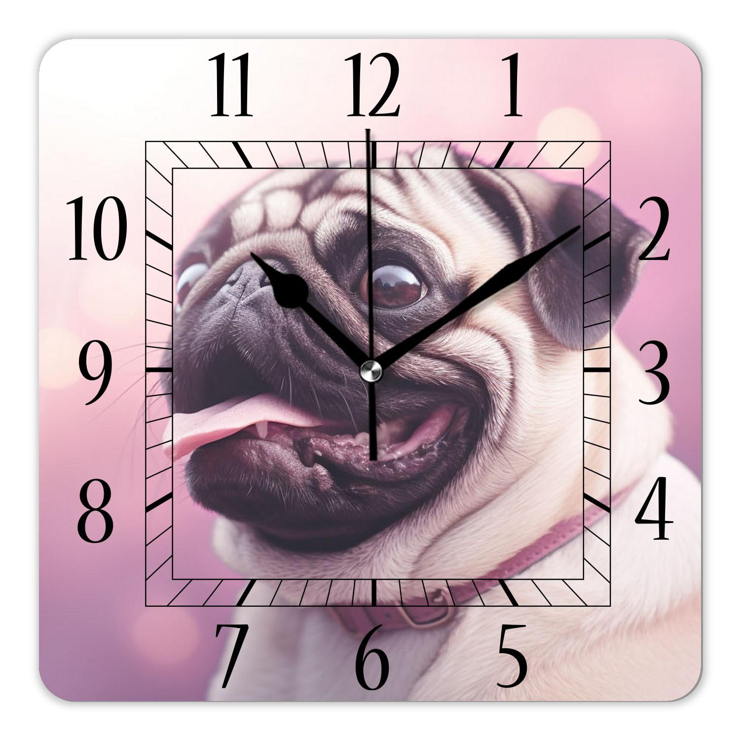 10 Inch Wall Clock Battery Operated Silent Clock Decorative for Office ...