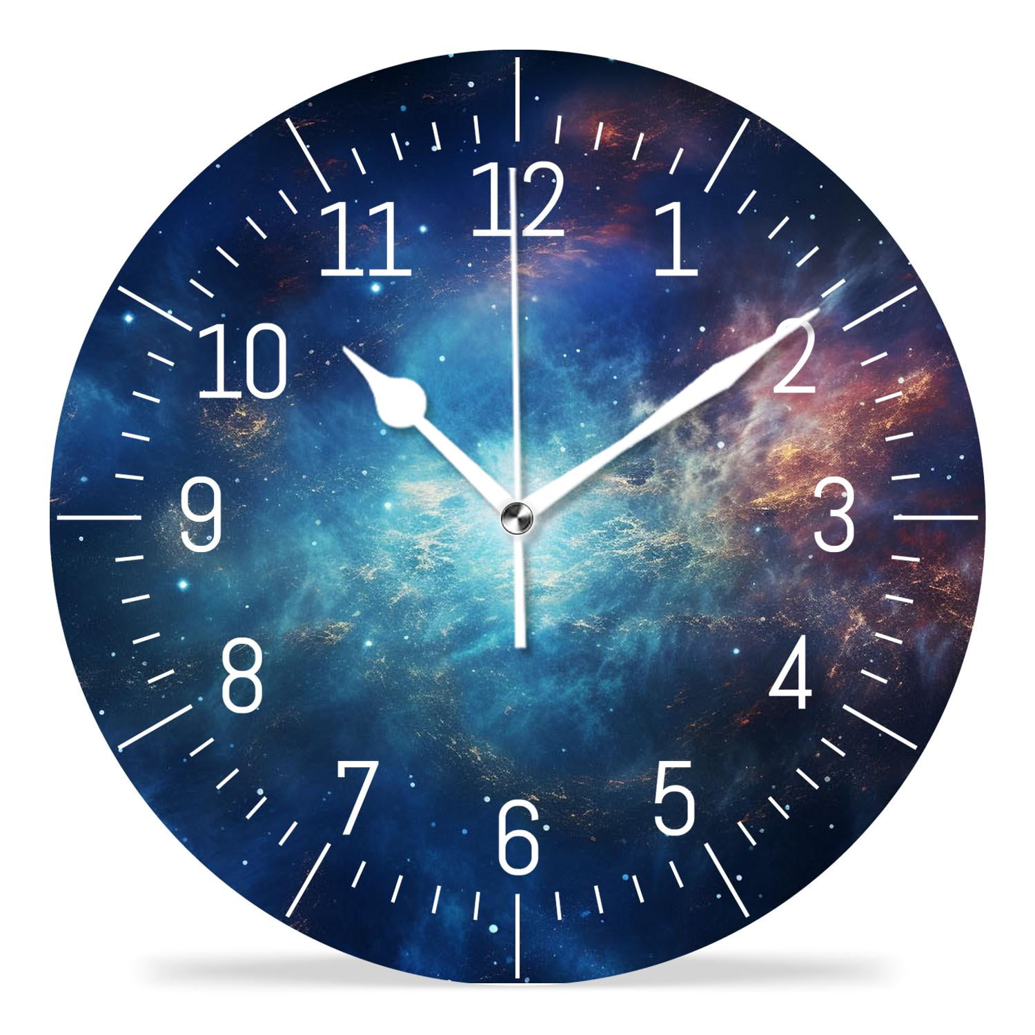 10 Inch Wall Clock Battery Operated Silent Clock Decorative for Office ...