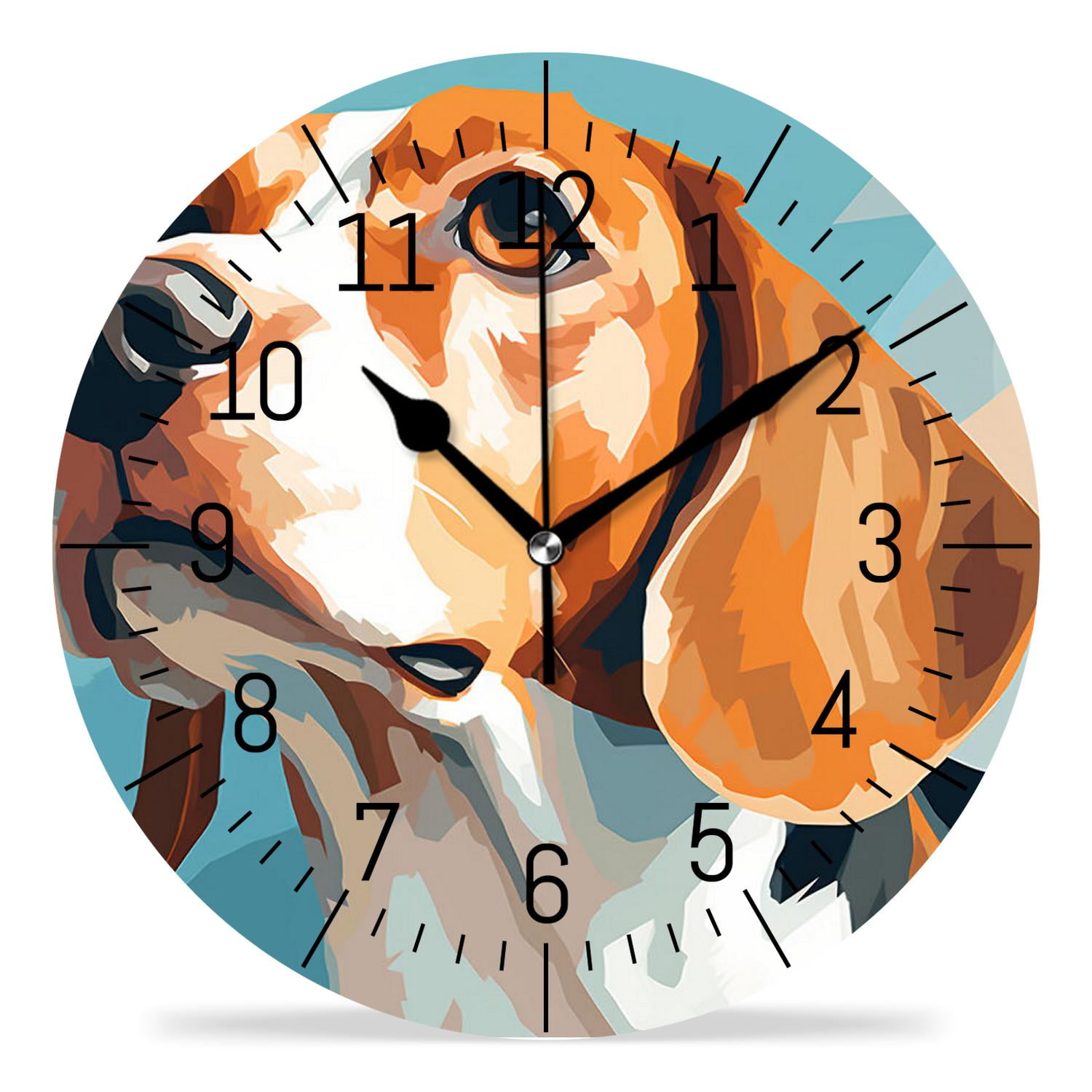 10 Inch Wall Clock Battery Operated Silent Clock Decorative for Office, Kitchen, Outdoor, Living ...