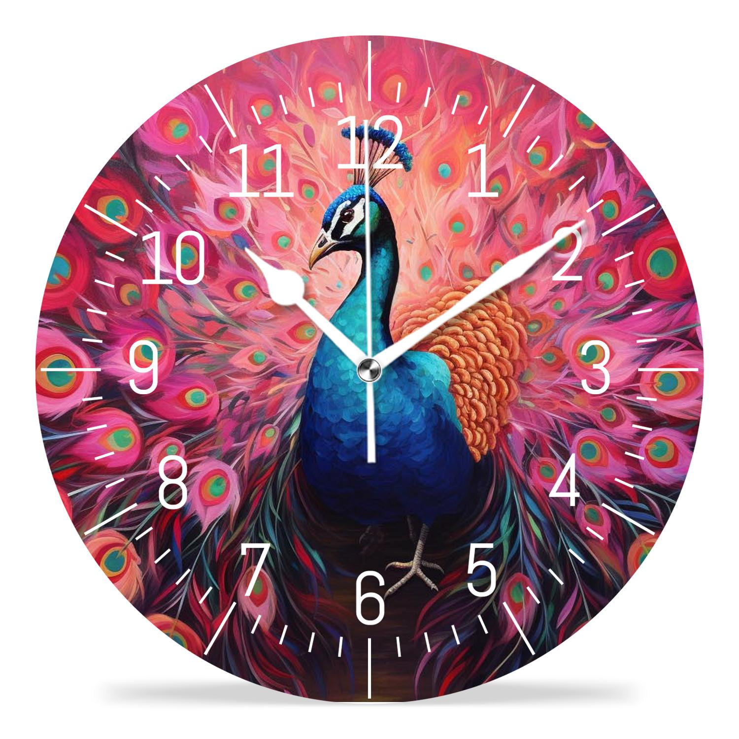 10 Inch Wall Clock Battery Operated Silent Clock Decorative for Office ...