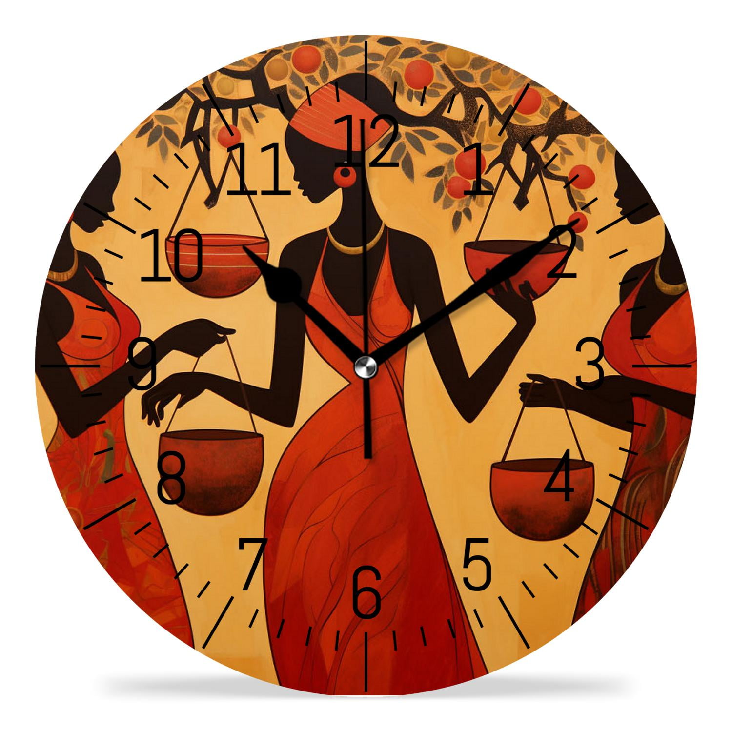 10 Inch Wall Clock Battery Operated Silent Clock Decorative for Office ...