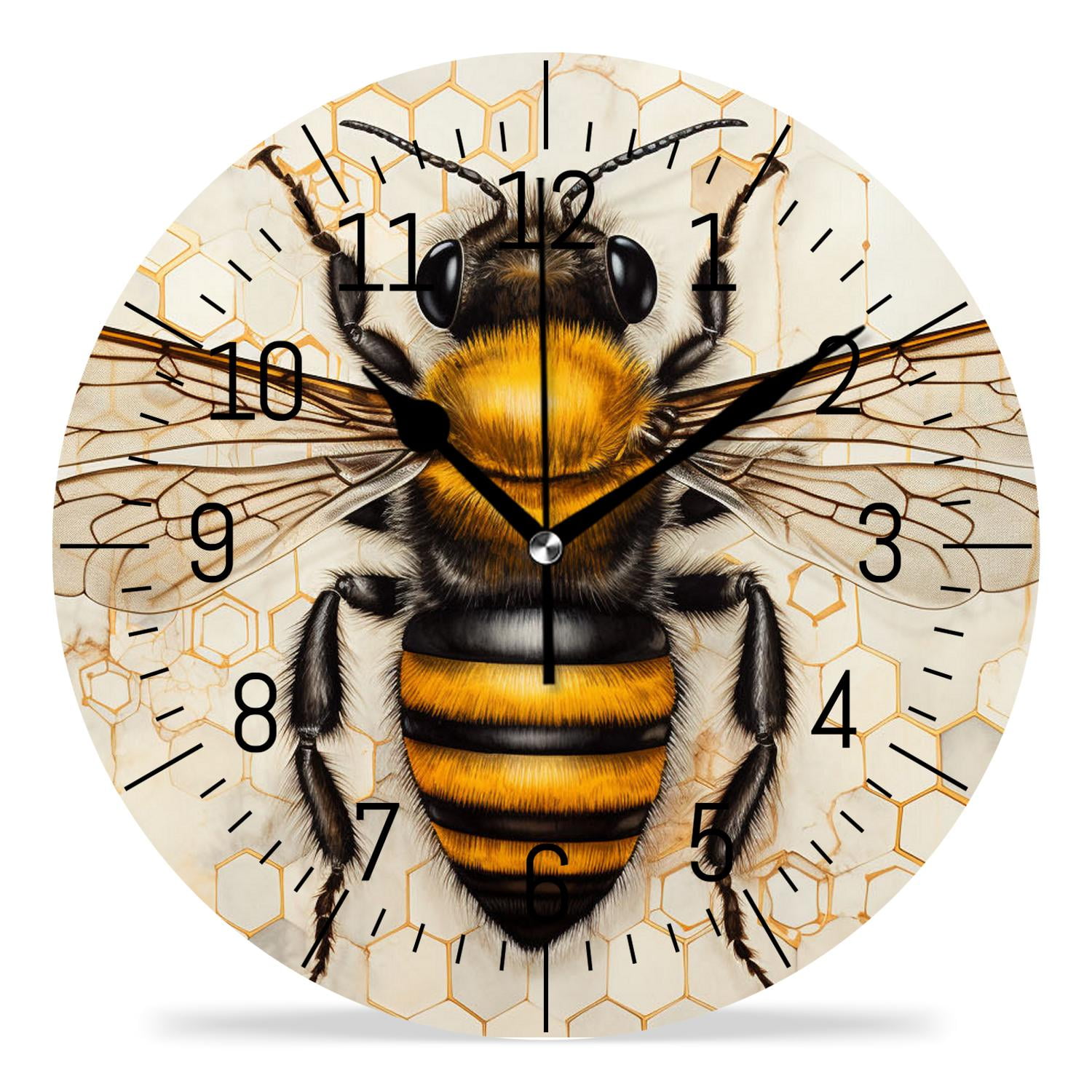 10 Inch Wall Clock Battery Operated Silent Clock Decorative for Office ...