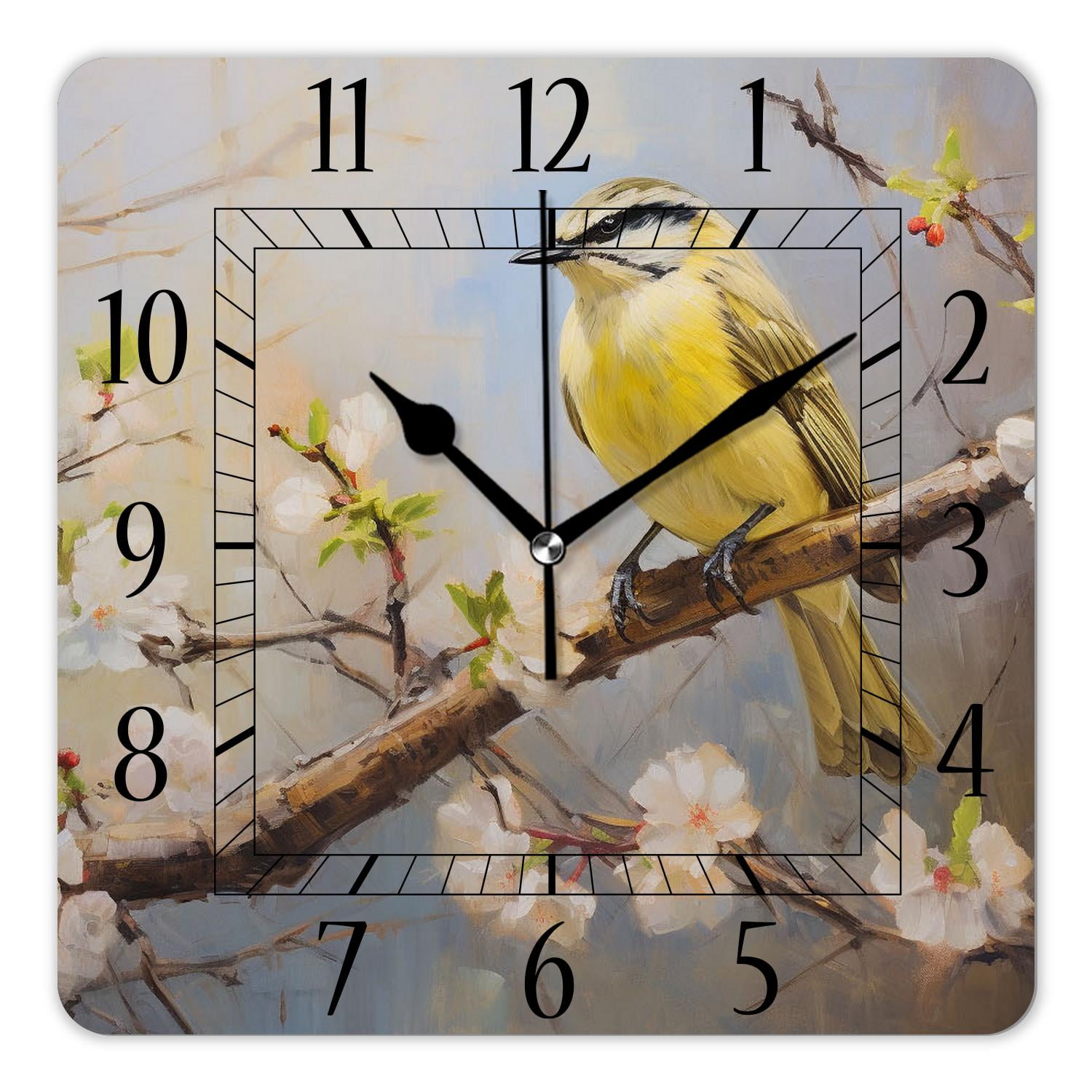 10 Inch Wall Clock Battery Operated Silent Clock Decorative for Office ...