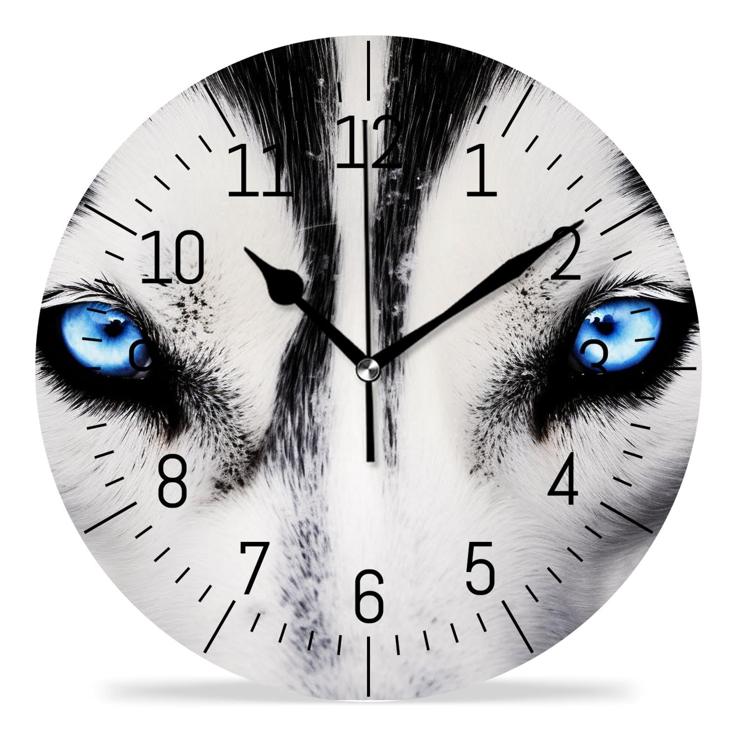 10 Inch Wall Clock Battery Operated Silent Clock Decorative for Office ...